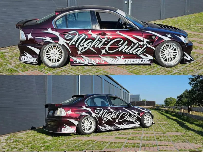 Wide body for BMW e46 sedan