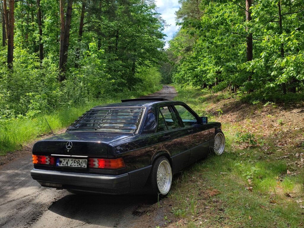 MERCEDES-BENZ 190E W201 rear window louvers/window blinds Auto-plas ...