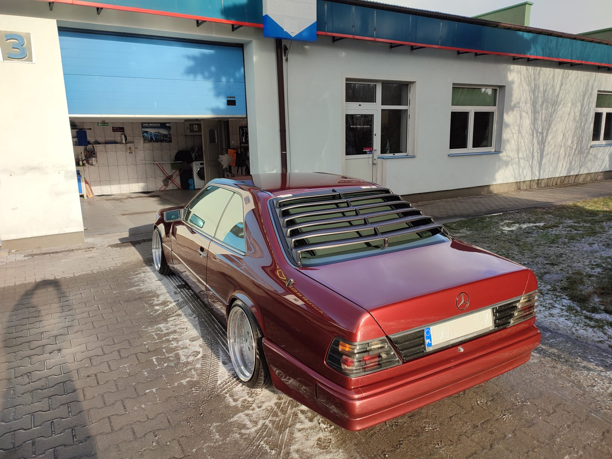 MERCEDES-BENZ C124 (W124 coupe) rear window louvers/window blinds ...