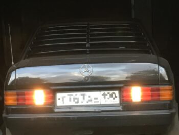 MERCEDES-BENZ 190E W201 rear window louvers/window blinds Auto-plas ...
